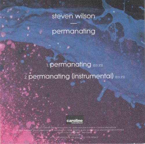 Steven Wilson Permanating UK Promo CD single (CD5 / 5") (680765)