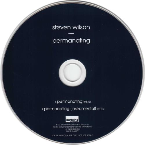 Steven Wilson Permanating UK Promo CD single (CD5 / 5") (680765)