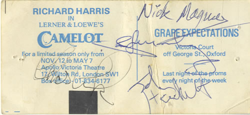 Steve Hackett Autographed Concert Ticket UK memorabilia (507515) SIGNED ...