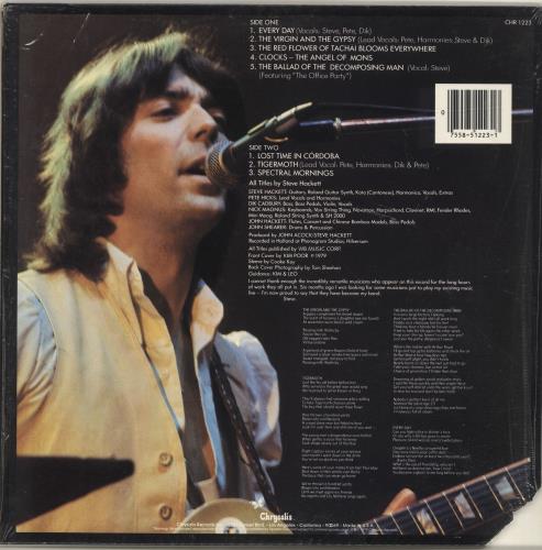 Steve Hackett Spectral Mornings US vinyl LP album (LP record) (695964)