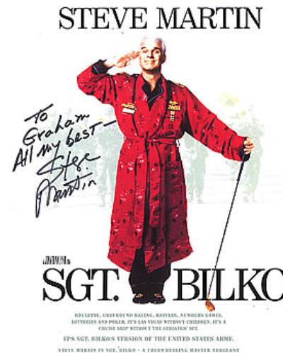 Steve Martin Sgt. Bilko - Autographed US Promo press book (259889 ...