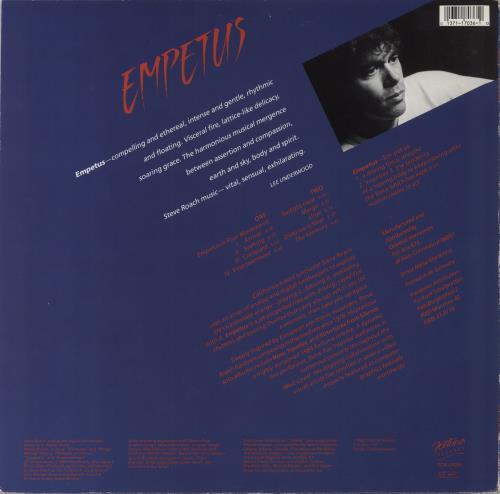 Steve Roach Empetus German vinyl LP album (LP record) (848848)