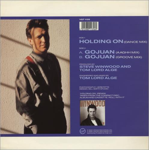 Steve Winwood Holding On UK 12" vinyl single (12 inch record / Maxi ...