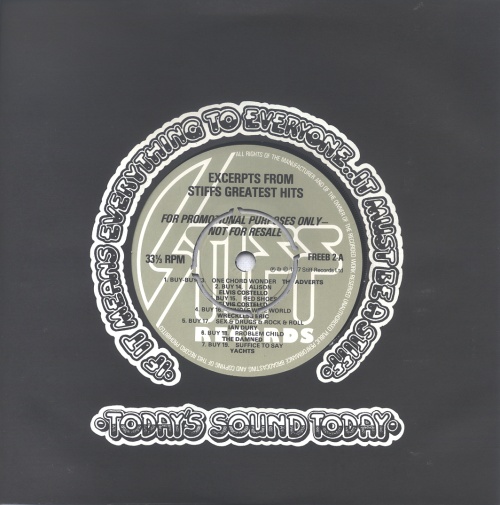 Stiff Records Excerpts From Stiffs Greatest Hits UK Promo 7" vinyl ...