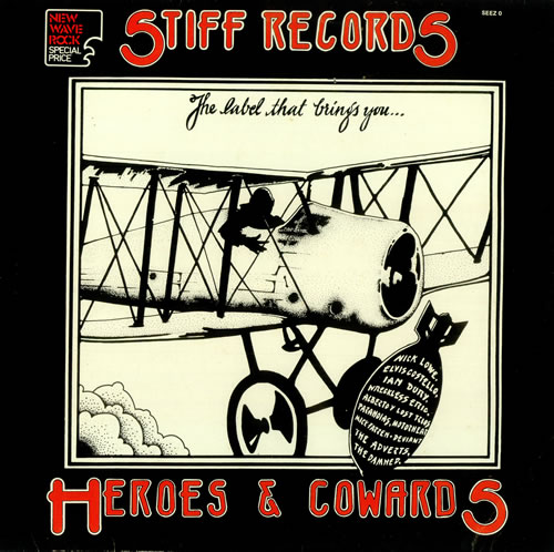 Stiff Records Heroes & Cowards Italian vinyl LP album (LP record) (439167)