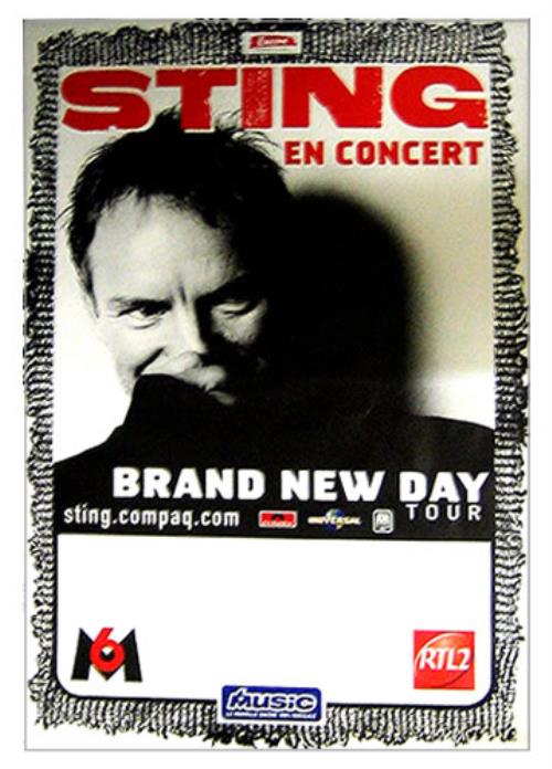 Sting En Concert - Brand New Day Tour French Promo poster (153220)