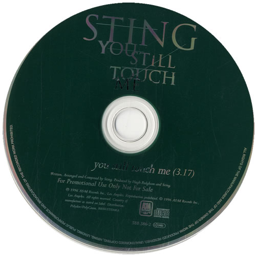 Sting You Still Touch Me - Edit UK Promo CD single (CD5 / 5") (70186)