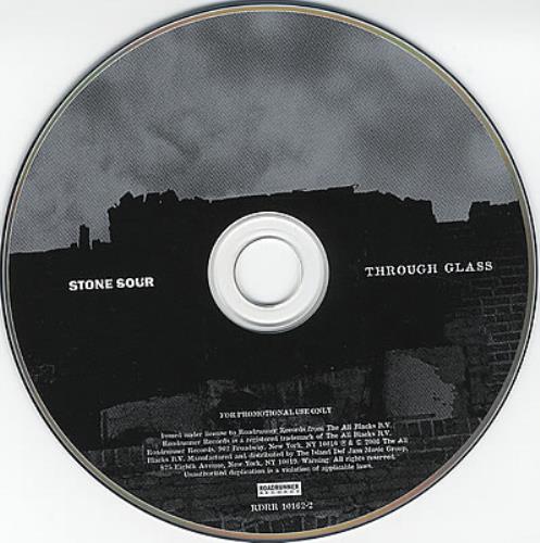 Stone Sour Through Glass US Promo CD single (CD5 / 5") (372120)