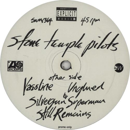 Stone Temple Pilots Vaseline UK Promo 12" vinyl single (12 inch record ...