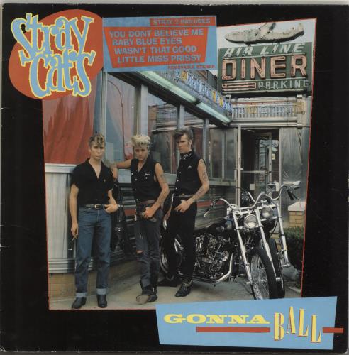 Stray Cats Gonna Ball - Stickered Sleeve UK vinyl LP album (LP record ...