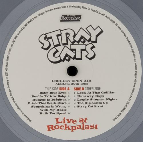 Stray Cats Live At Rockpalast - Silver Vinyl + Booklet UK 3-LP vinyl ...