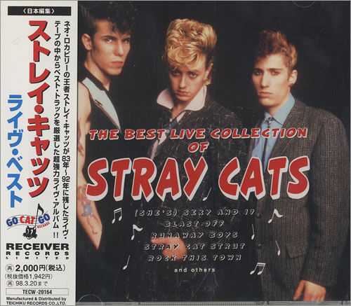 Stray Cats The Best Live Collection Of Stray Cats Japanese CD album ...