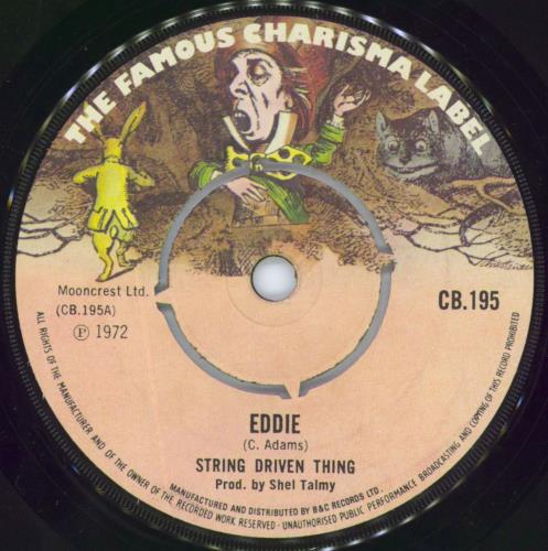 String Driven Thing Eddie UK 7" vinyl single (7 inch record / 45) (806051)