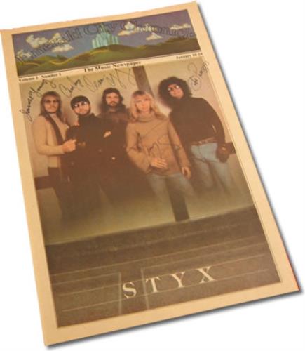 Styx Emerald City Chronicle - AUTOGRAPHED US magazine (395402) MAGAZINE