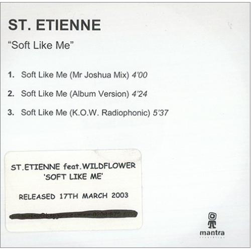 St Etienne Soft Like Me UK CD-R acetate (417471)