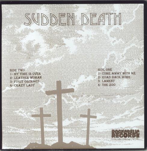 Sudden Death Suddenly... US vinyl LP album (LP record) (853783)