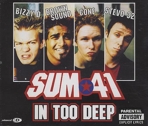 Sum 41 In Too Deep UK CD single (CD5 / 5") (393627)