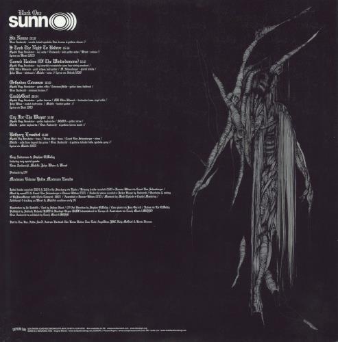 Sunn O))) Black One - 180gram US 2-LP vinyl record set (Double LP Album) (803119)
