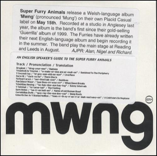 Super Furry Animals Mwng UK Promo CD album (CDLP) (159805)