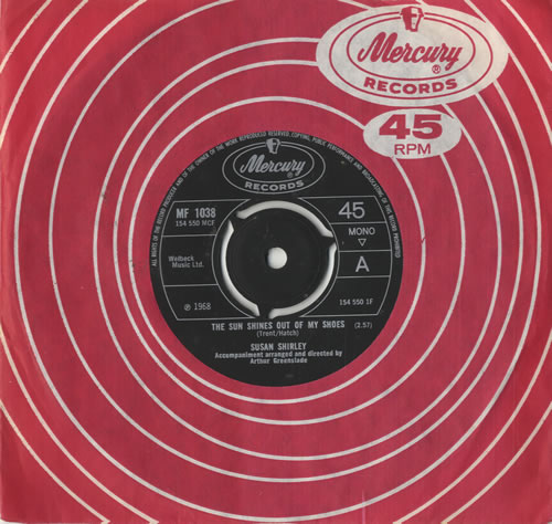 Susan Shirley The Sun Shines Out Of My Shoes UK 7" vinyl single (7 inch ...
