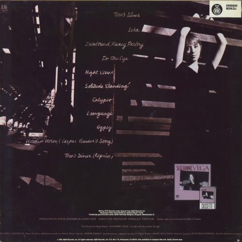 Suzanne Vega Solitude Standing Yugoslavian vinyl LP album (LP record) (798794)