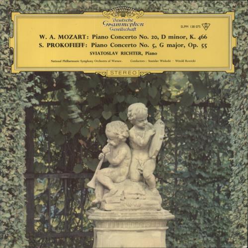 Sviatoslav Richter Mozart: Piano Concerto No. 20 / Prokofiev: Piano Concerto No. 5 German vinyl ...