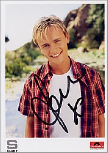 S Club 7 Jon Lee - AUTOGRAPHED UK photograph (223491) SIGNED PHOTO