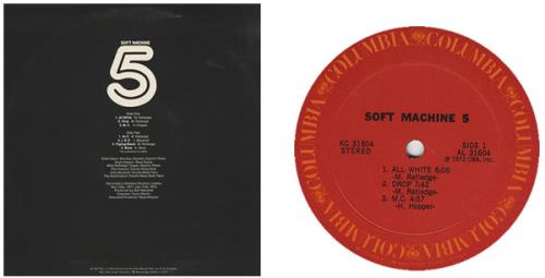Soft Machine 5 - Fifth US vinyl LP album (LP record) (417653)