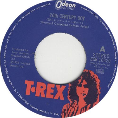 T-Rex / Tyrannosaurus Rex 20th Century Boy - Black Vinyl Japanese 7 ...
