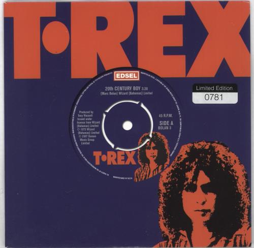 T-Rex / Tyrannosaurus Rex 20th Century Boy - White Vinyl UK 7" vinyl ...