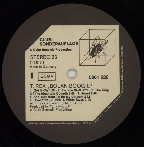 T-Rex / Tyrannosaurus Rex Bolan Boogie German vinyl LP album (LP record ...