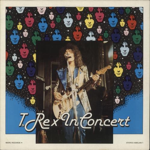 T-Rex / Tyrannosaurus Rex In Concert - EX UK vinyl LP album (LP record ...
