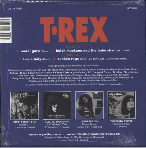T-Rex / Tyrannosaurus Rex Metal Guru - Red Vinyl UK 7" vinyl single (7 ...