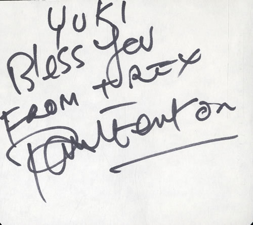 T-Rex / Tyrannosaurus Rex Pages From An Autograph Book UK memorabilia ...