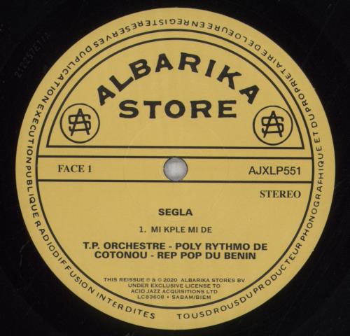 T.P. Orchestre Poly-Rythmo Segla UK vinyl LP album (LP record) (842873)