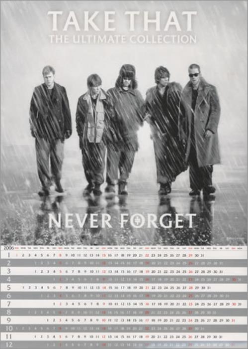 Take That 2006 Calendar Taiwanese calendar (406921) CALENDAR