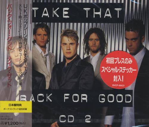 Take That Back For Good Japanese Promo CD single (CD5 / 5") (80525)
