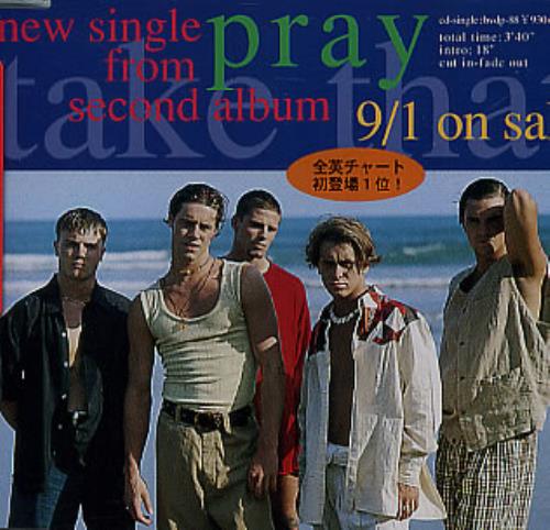 Take That Pray UK CD single (CD5 / 5") (190758)