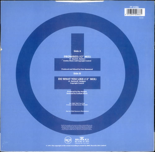 Take That Promises UK 12" vinyl single (12 inch record / Maxi-single ...
