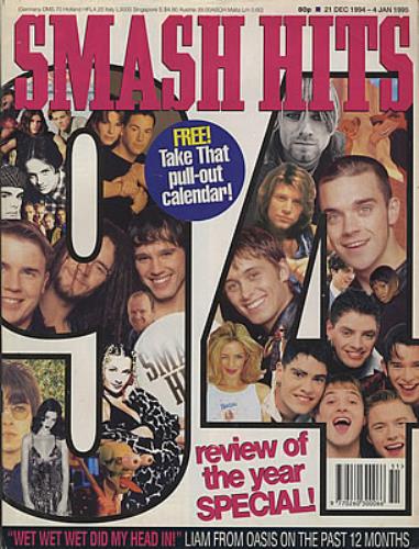 Take That Smash Hits - December 1994 & November 1995 UK magazine ...