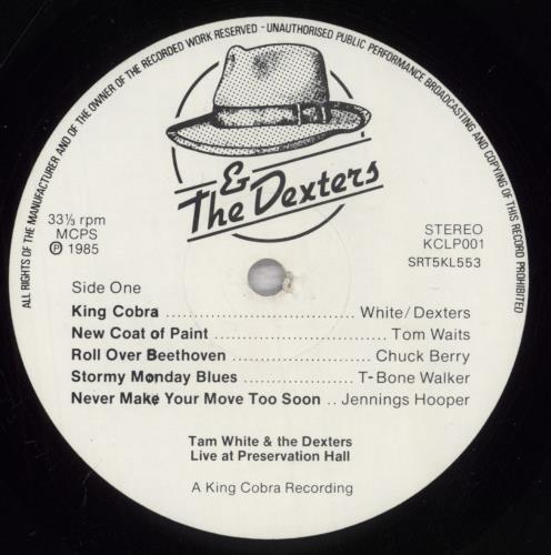 Tam White Tonite! UK vinyl LP album (LP record) (838813)