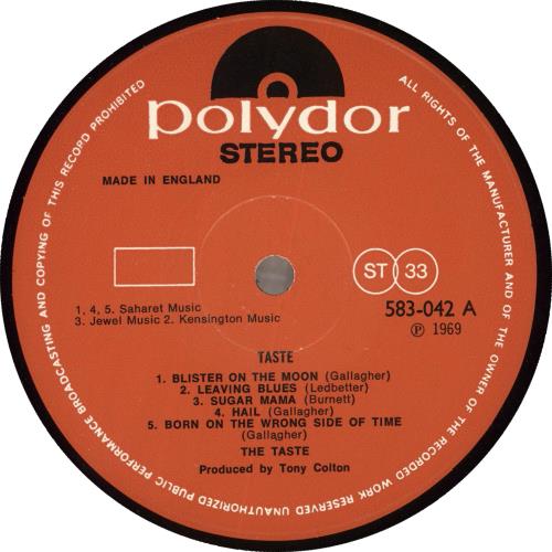Taste Taste - 1st - VG UK vinyl LP album (LP record) (300317)