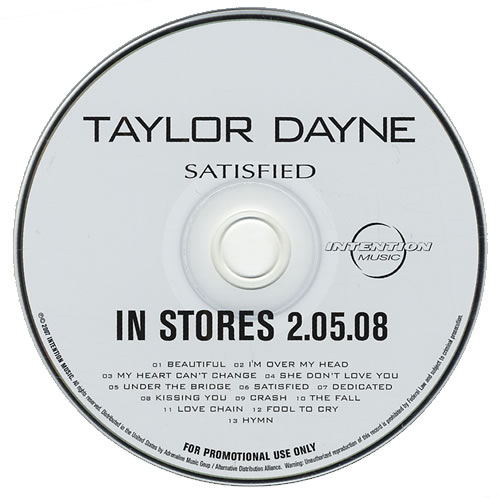 Taylor Dayne Satisfied US Promo CD album (CDLP) (432351)