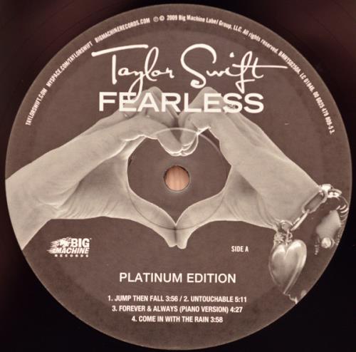 Taylor Swift Fearless Platinum Edition - Sealed UK 2-LP vinyl record ...