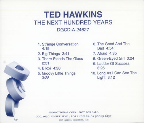 Ted Hawkins The Next Hundred Years US Promo CD album (CDLP) (499965)