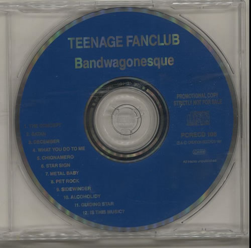 Teenage Fanclub Bandwagonesque UK Promo CD album (CDLP) (358)