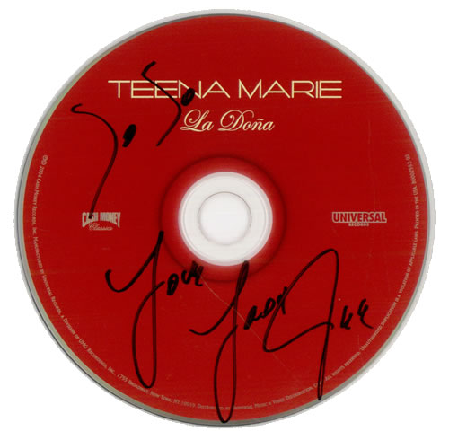 Teena Marie La Dona - Autographed US CD album (CDLP) (509622)