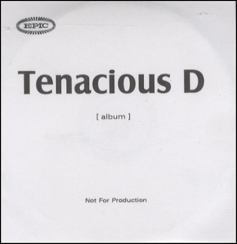 Tenacious D Album UK Promo CD-R acetate (230991)