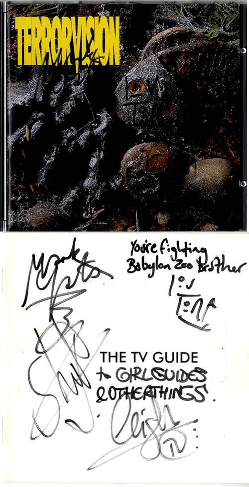 Terrorvision Formaldehyde + TV Guide - autographed UK CD album (CDLP ...