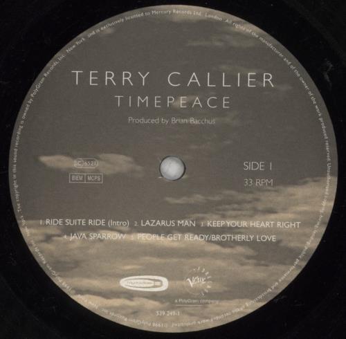 Terry Callier Timepeace UK vinyl LP album (LP record) (852608)
